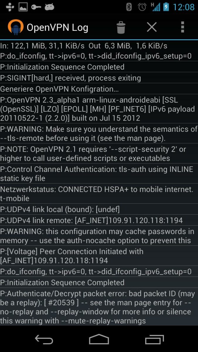 OpenVPN mit Android 4 und höher – Commander1024