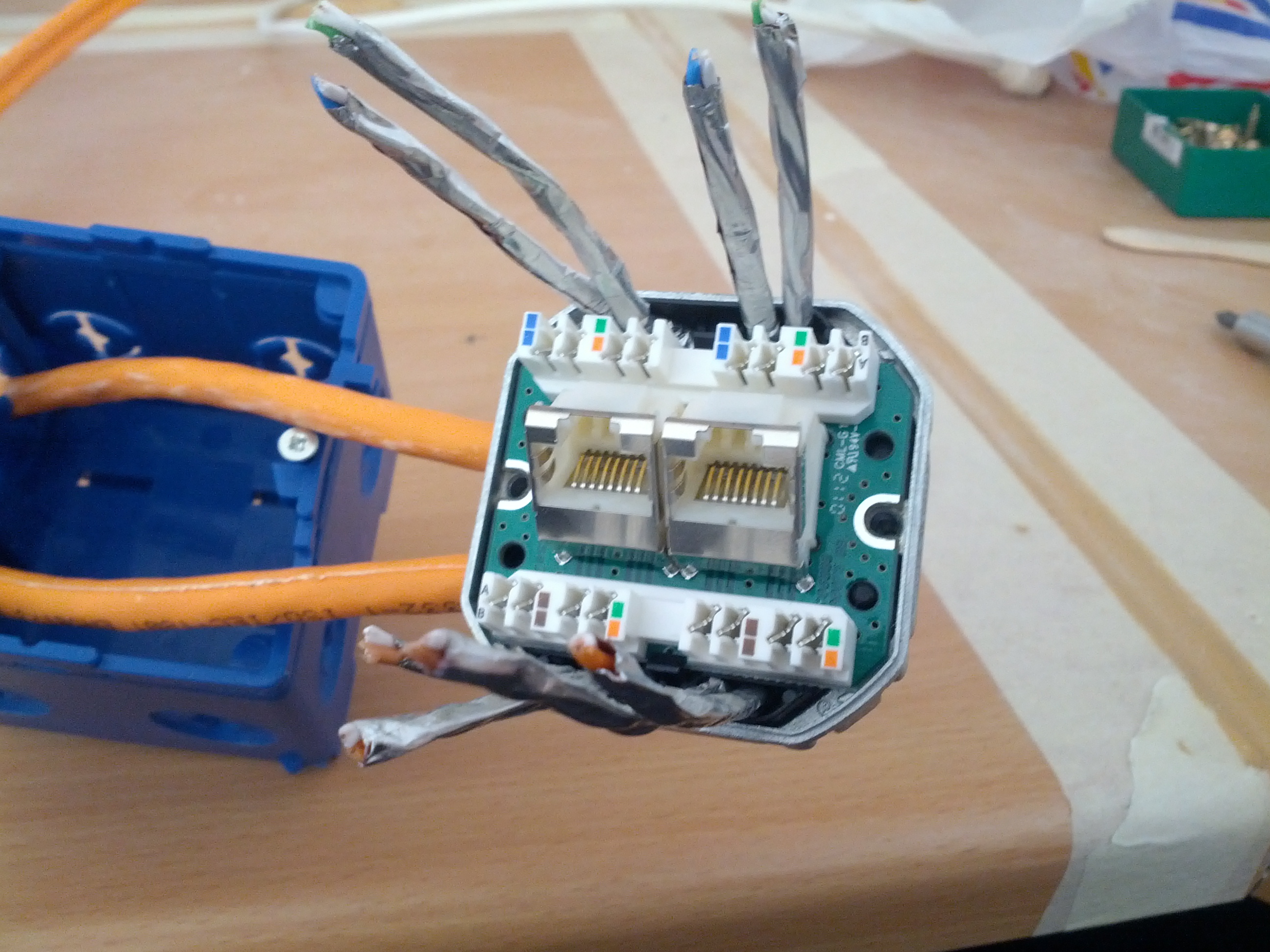 Strukturierte Verkabelung in unserer neuen Wohnung - Dem Commander1024 ...