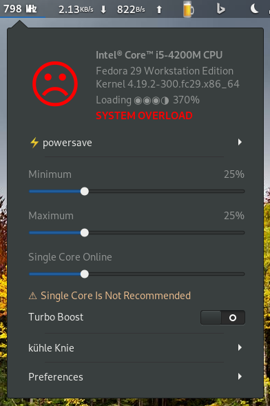 CPU Leistung einschränken – Commander1024